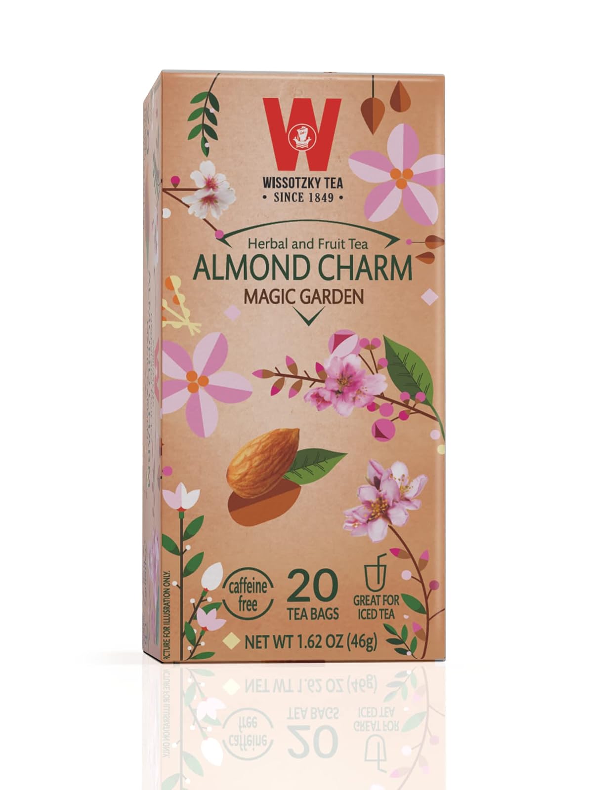 four pack almond charm tea