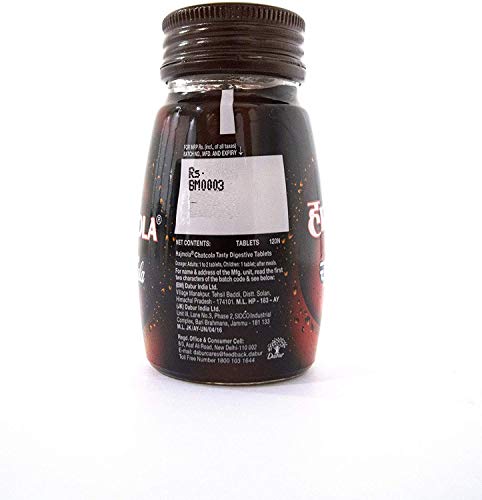four pack of Hajmola Chatcola tablets