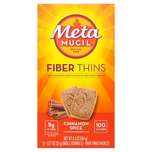 Four pack psyllium fiber supplement