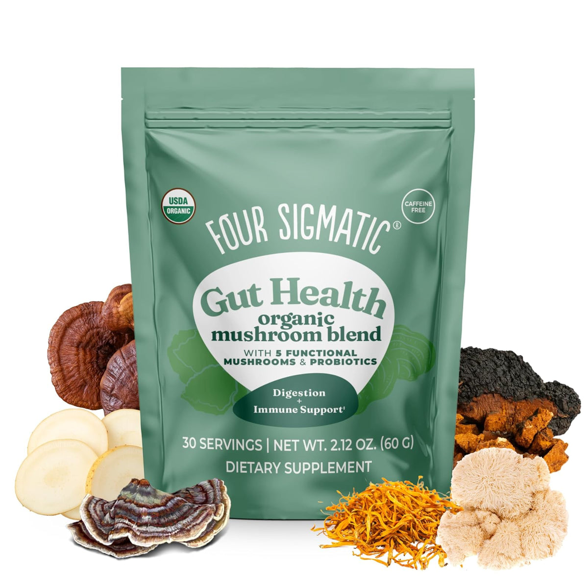 Four Sigmatic gut health mushroom blend