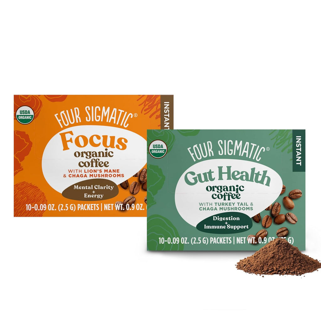 Four Sigmatic mushroom blends for focus
