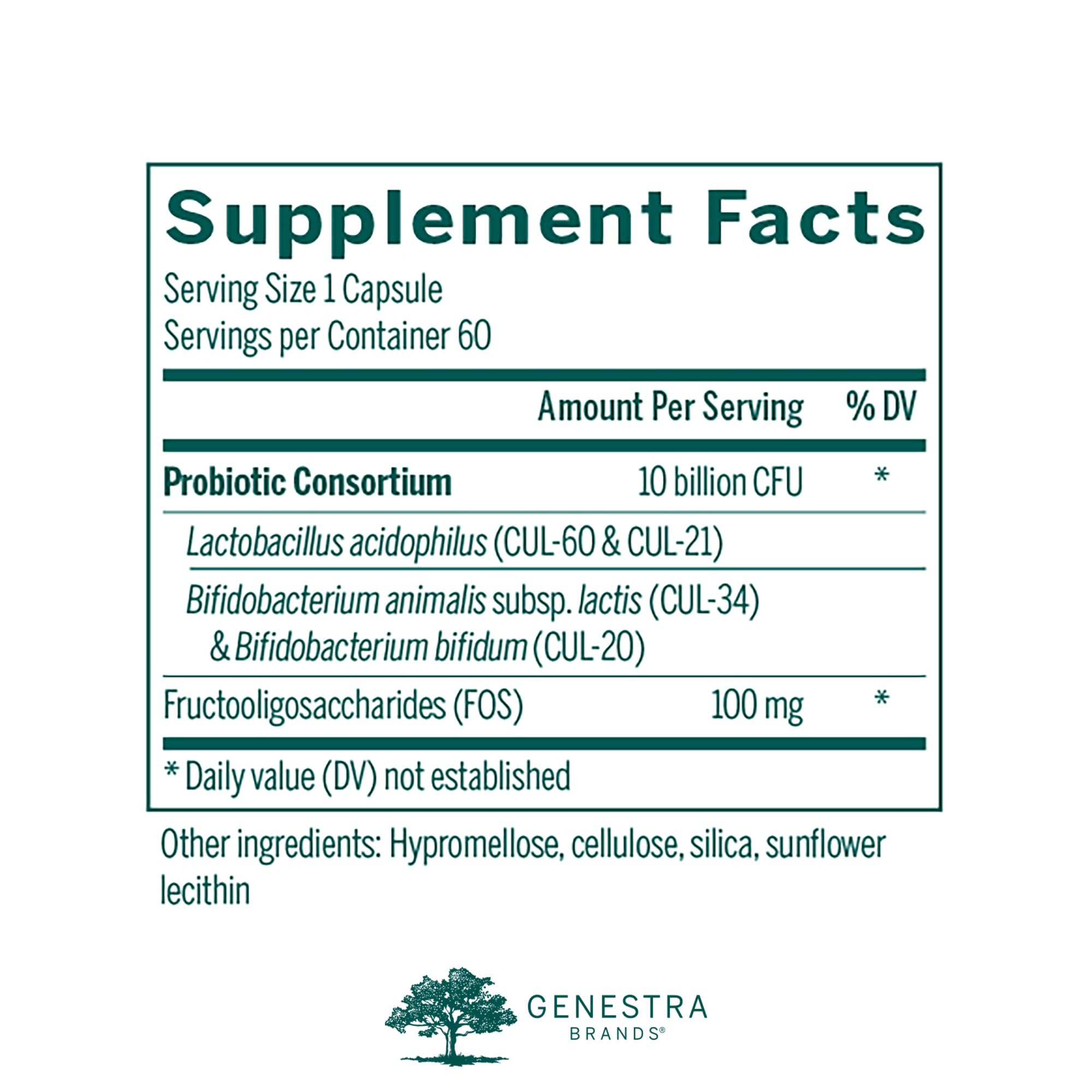 Four strain probiotic supplement