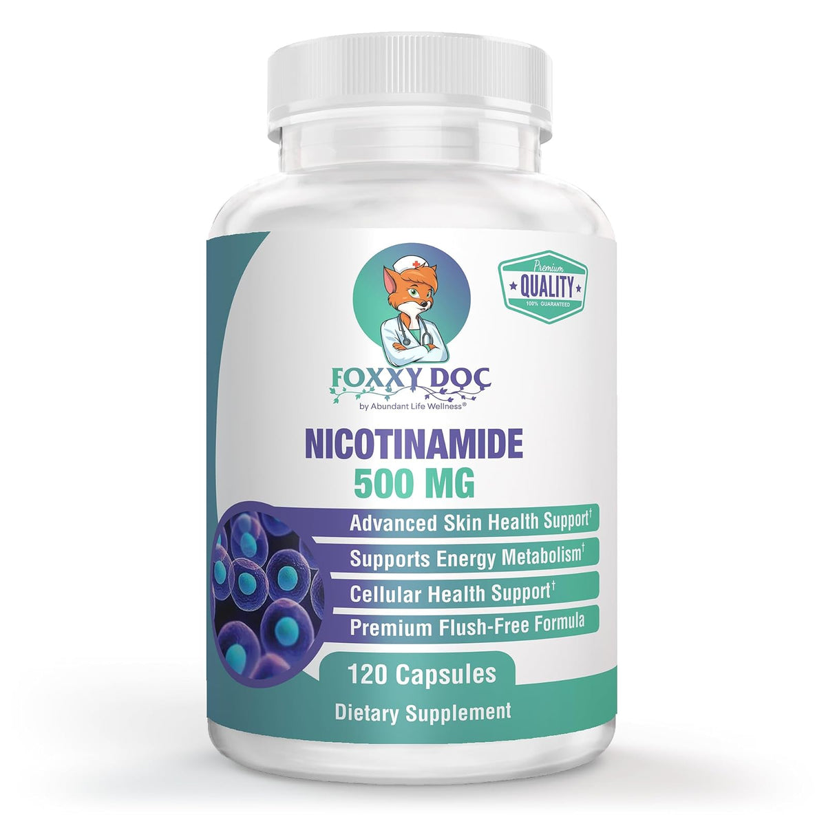 Foxxy Doc Nicotinamide 500 mg veggie caps