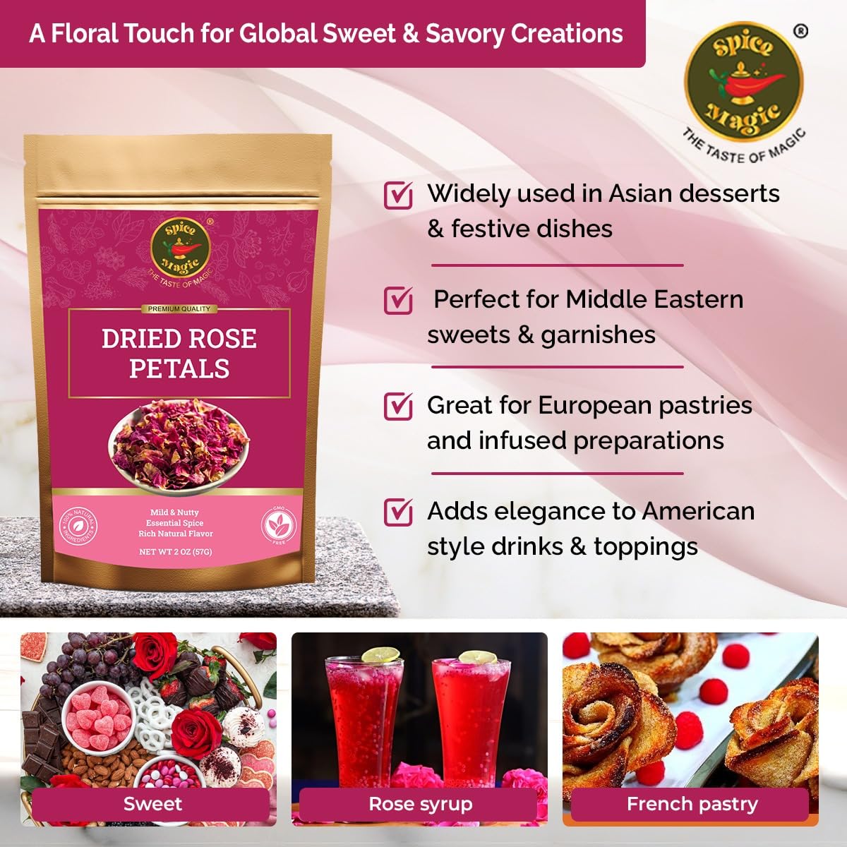 fragrant rose petals for homemade potpourri
