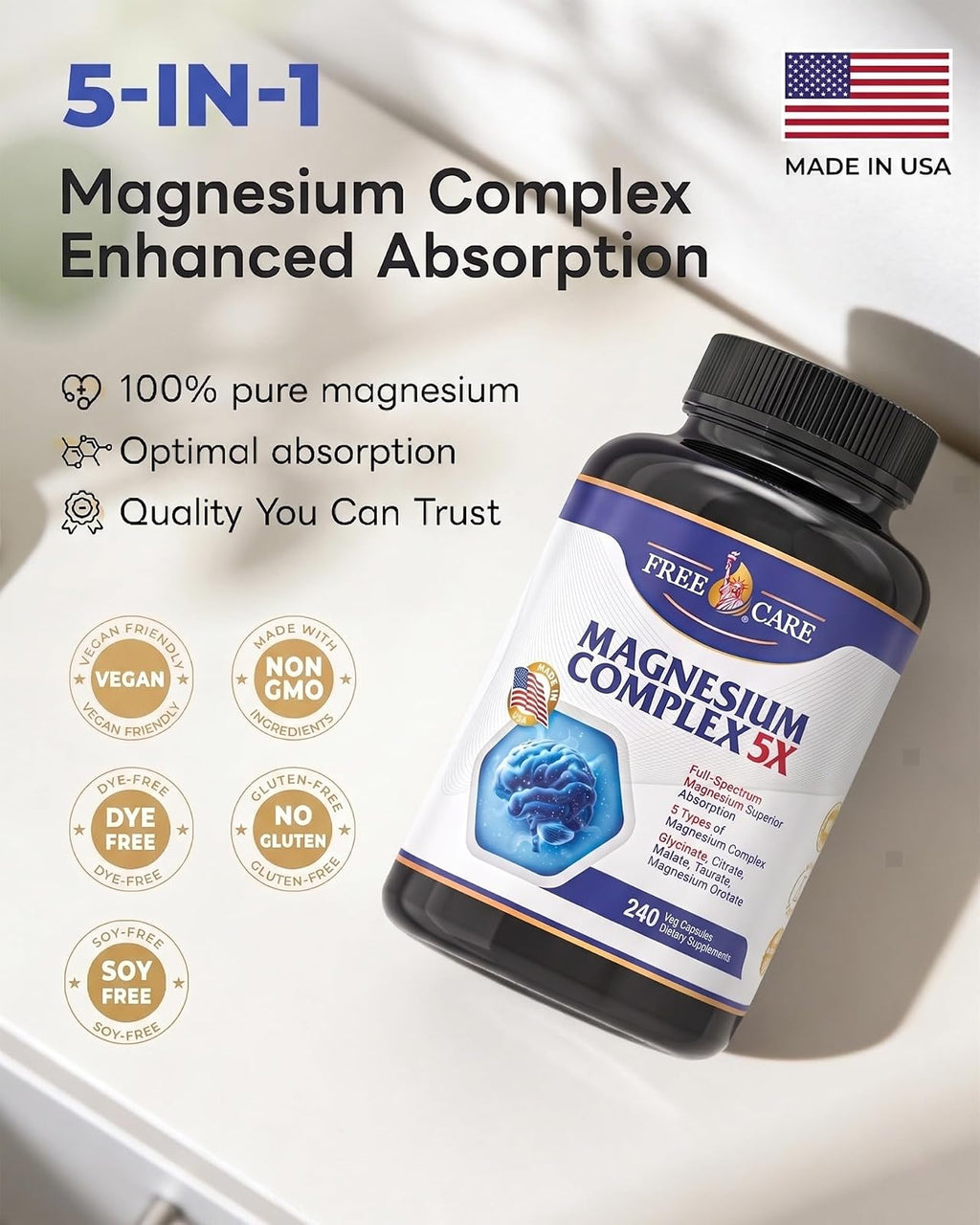 FreeCare magnesium for stress relief