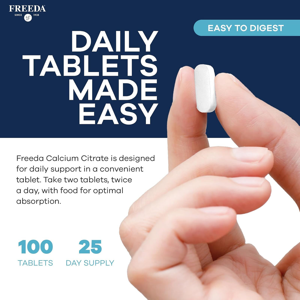 Freeda Calcium Citrate supports strong bones
