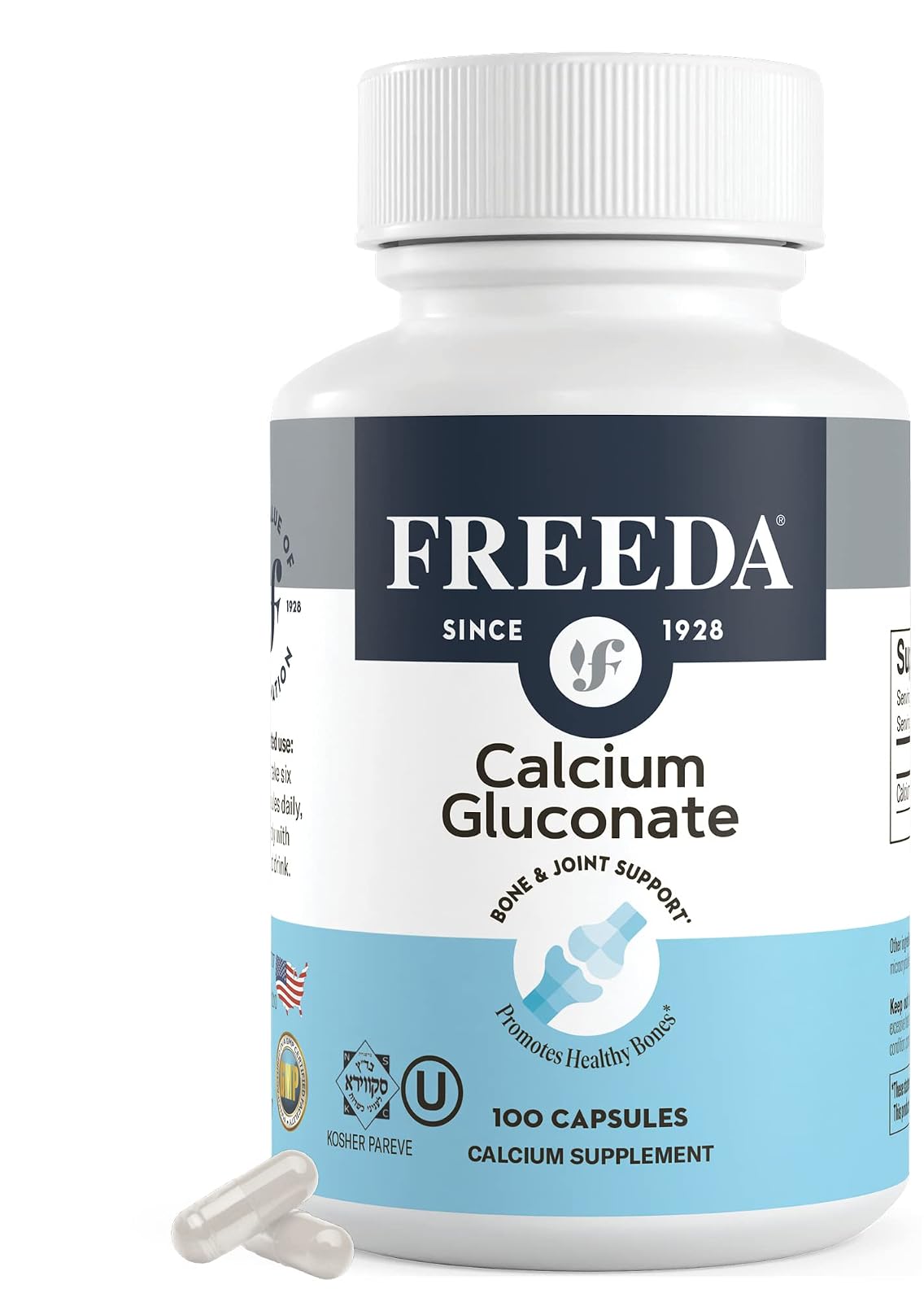 FREEDA Calcium Gluconate 500 mg capsules