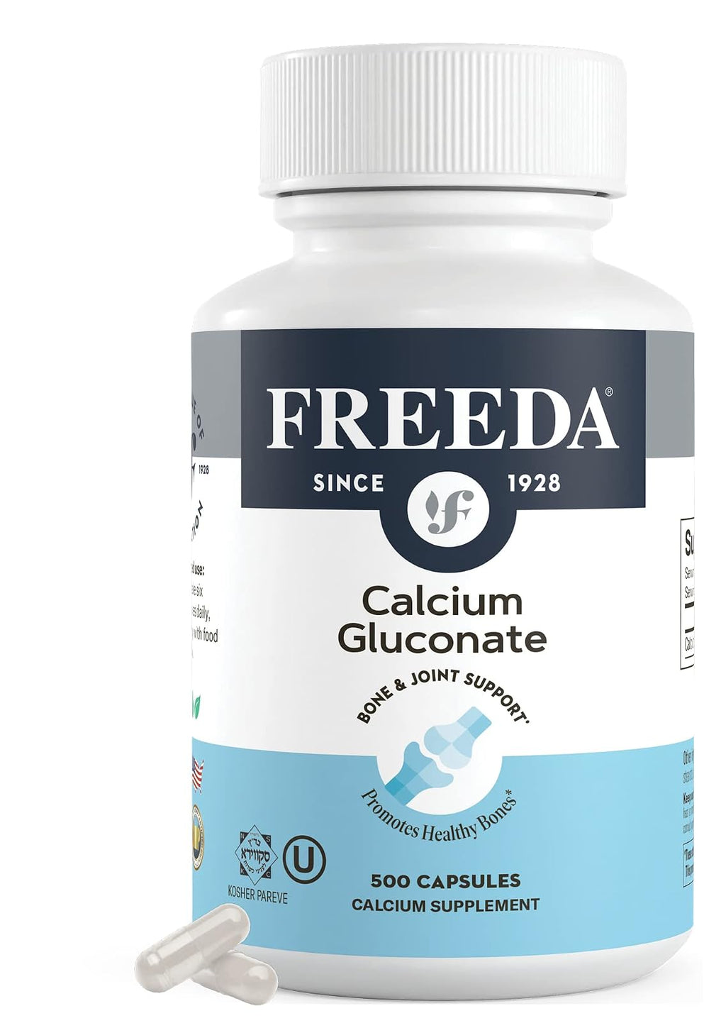 FREEDA calcium gluconate supplement capsules