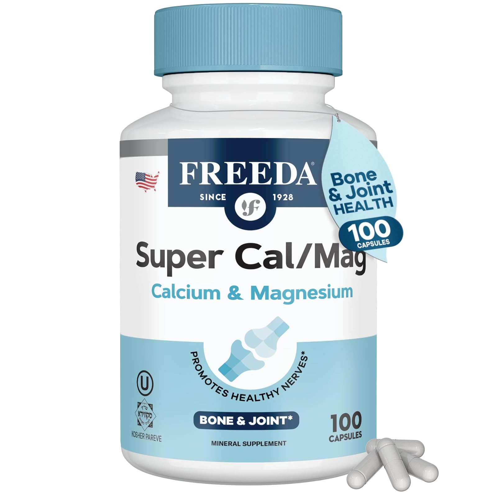 Freeda calcium magnesium supplement capsules