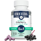 FREEDA elderberry immune support capsules