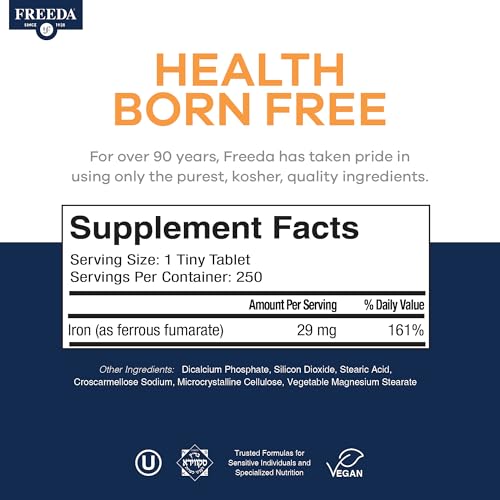 FREEDA iron tablets for energy