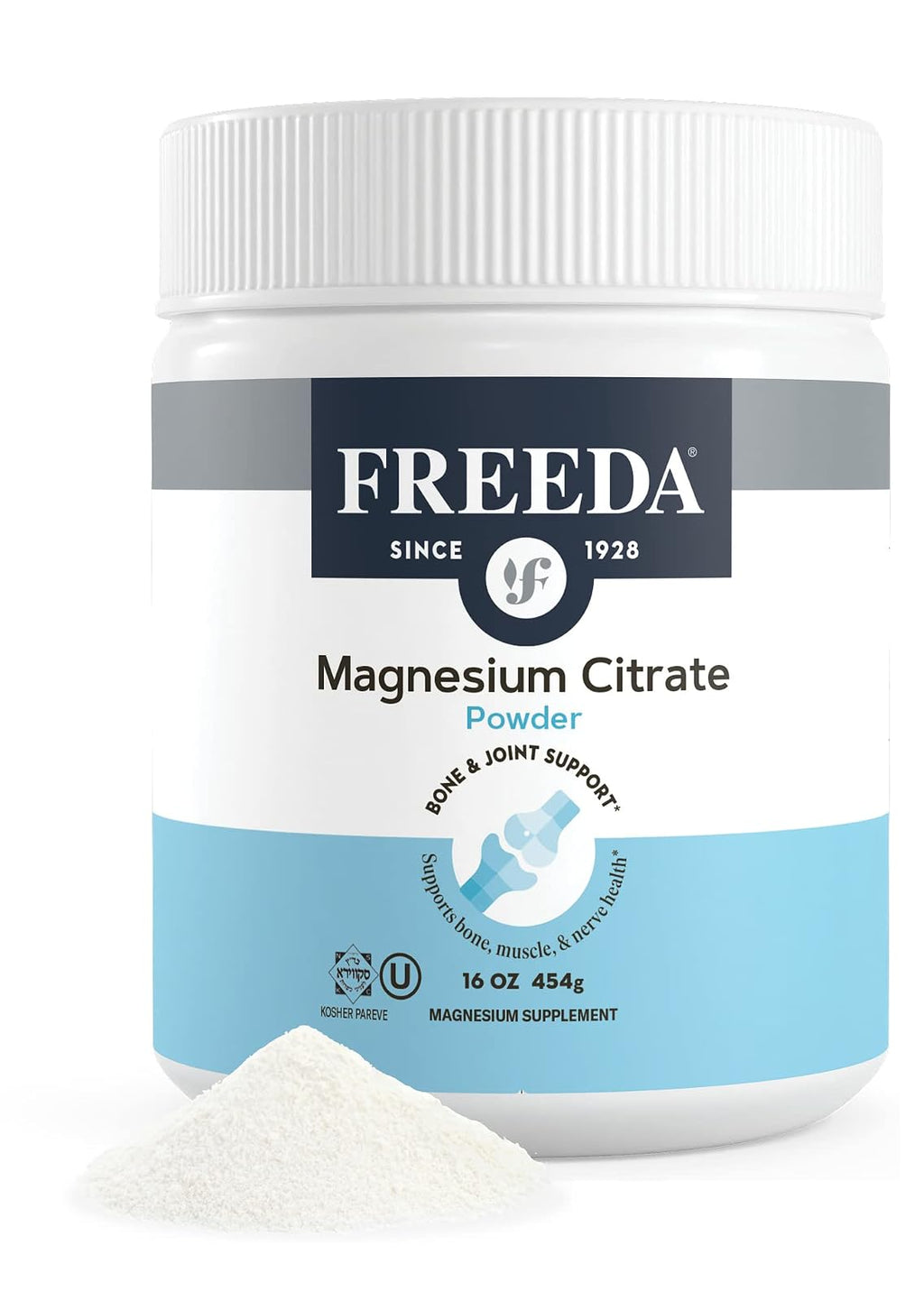 FREEDA magnesium citrate powder supplement