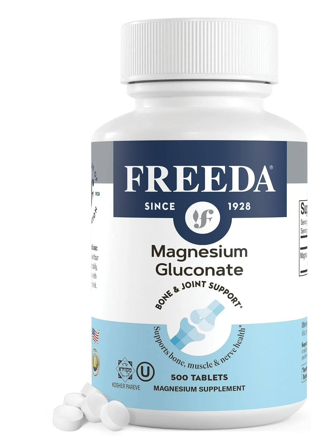 Freeda magnesium gluconate tablets for relaxation
