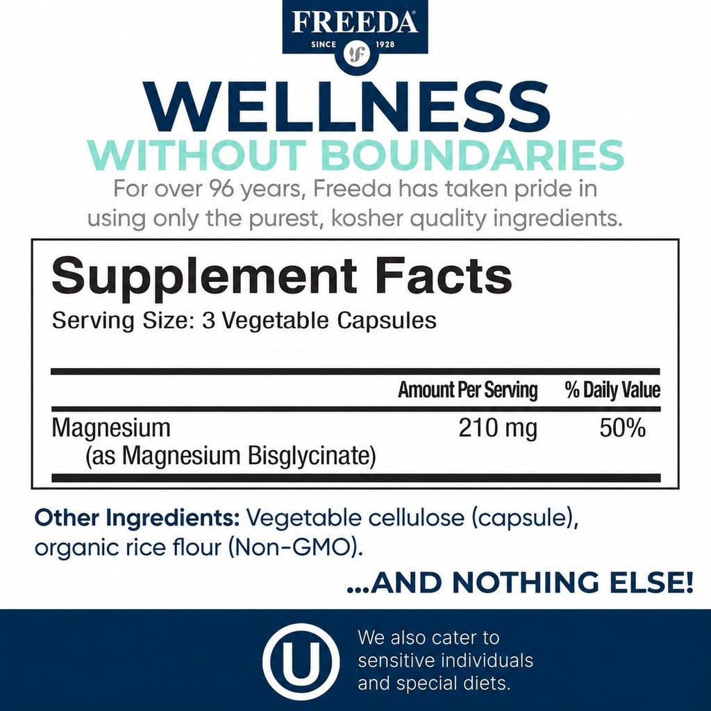 Freeda Magnesium Glycinate for better sleep