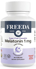 FREEDA melatonin chewable tablets for sleep