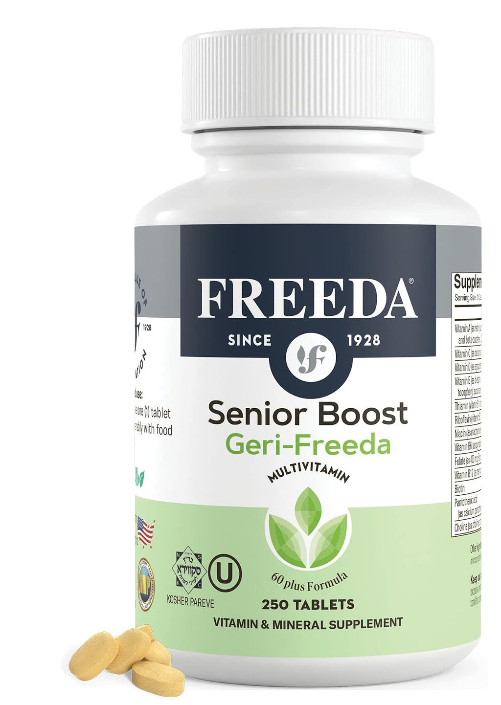 FREEDA multivitamins for seniors