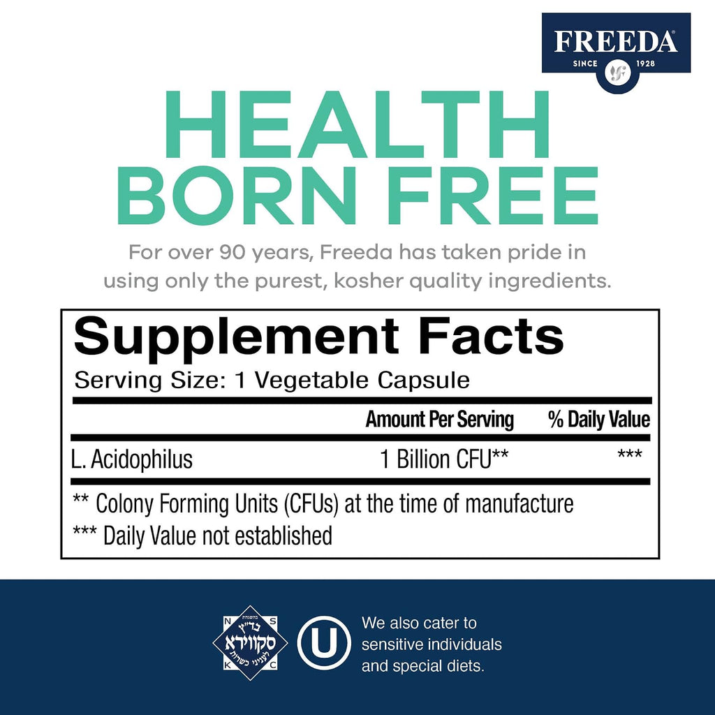 FREEDA probiotics for men health