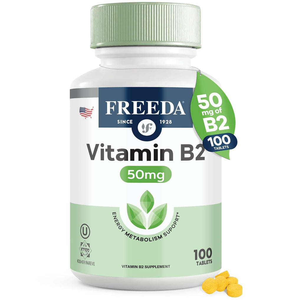 FREEDA Riboflavin Vitamin B2 benefits