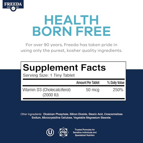 FREEDA vitamin D for bone strength