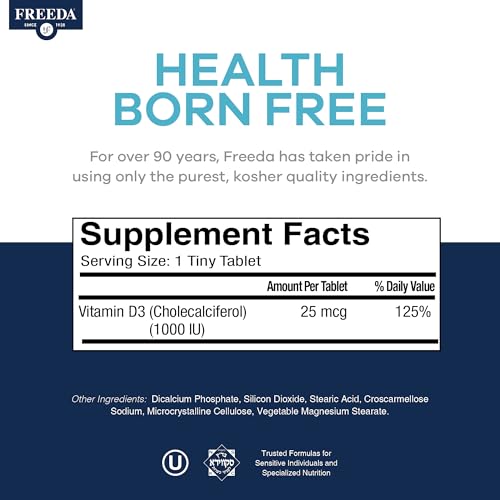 FREEDA vitamin D3 for mood support