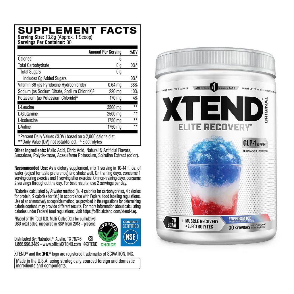 Freedom Ice flavour BCAA supplement