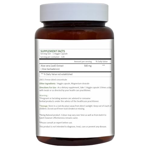 freeze-dried aloe vera capsules
