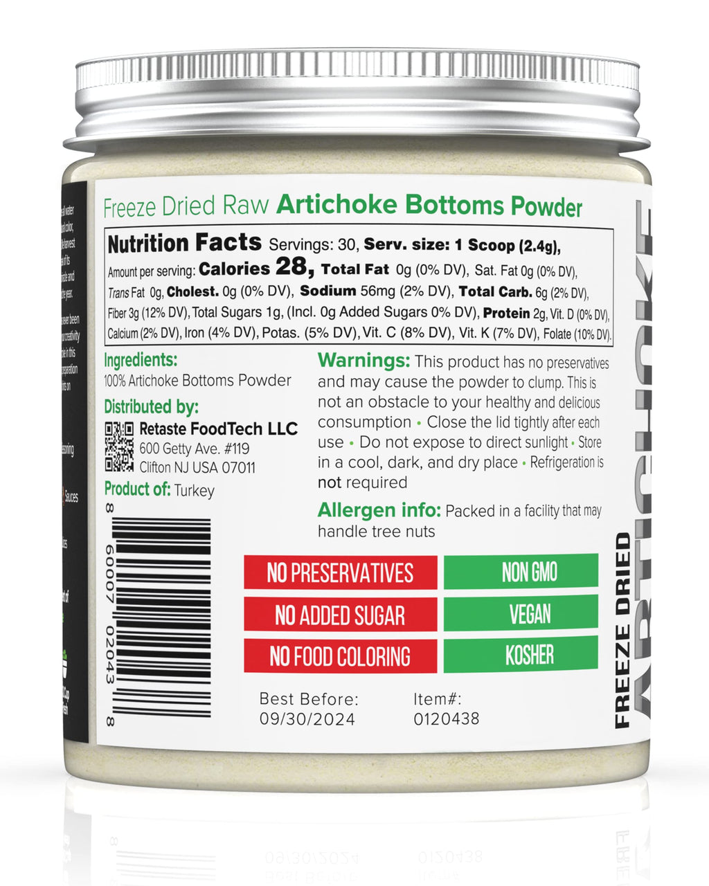freeze-dried artichoke for healthy recipes