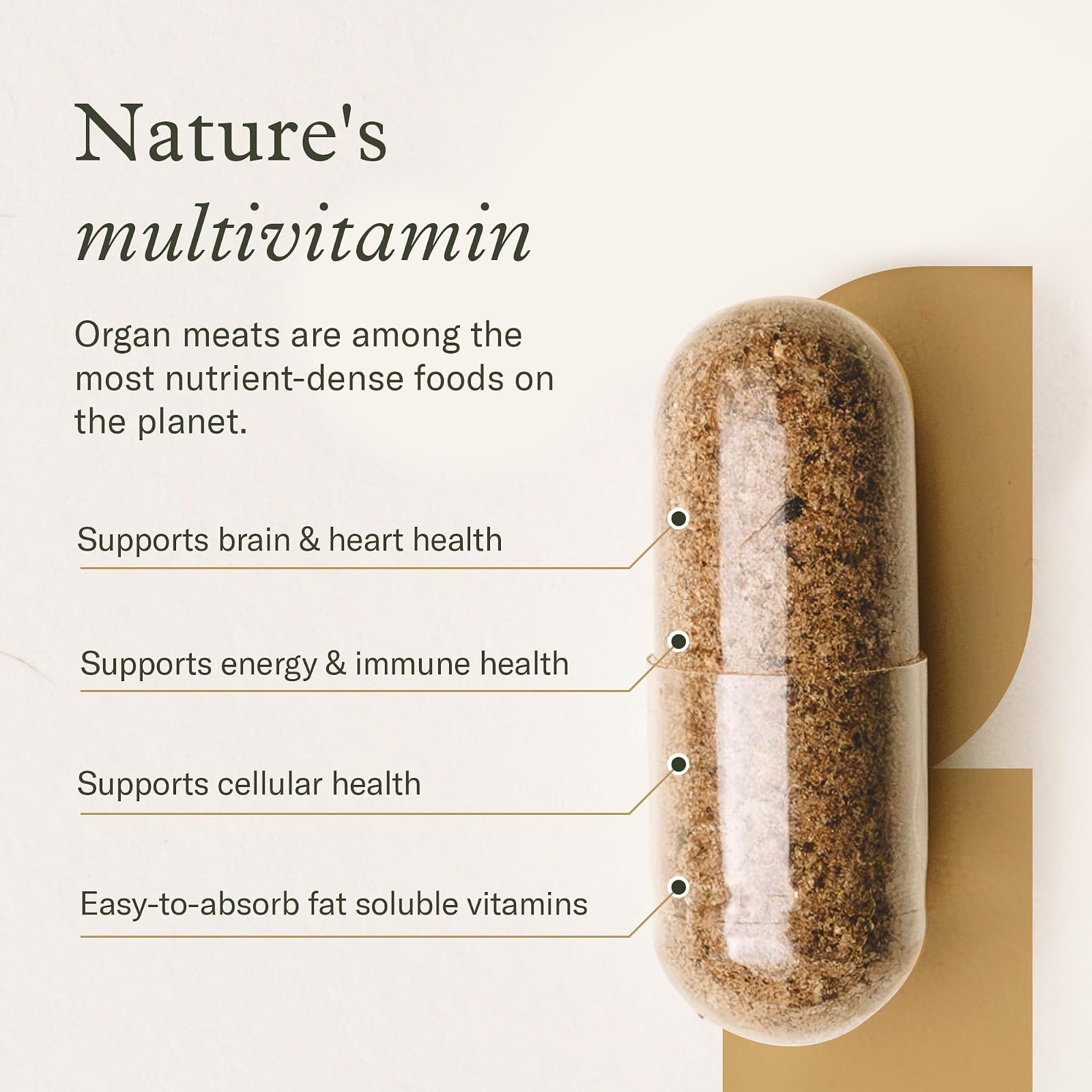 freeze-dried beef organ supplements for energy
