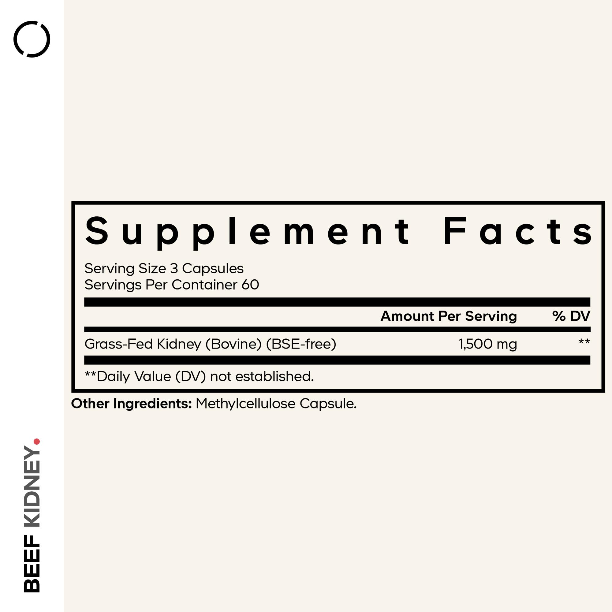 Freeze-dried bovine glandular capsules