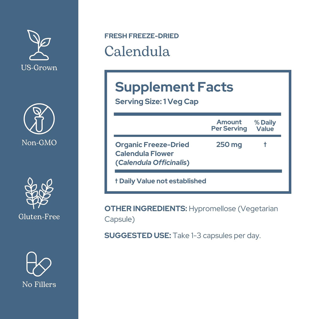 freeze dried calendula flower benefits