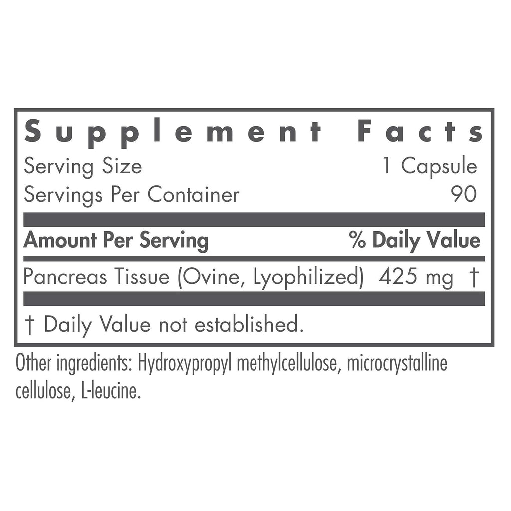Freeze dried lamb pancreas supplement