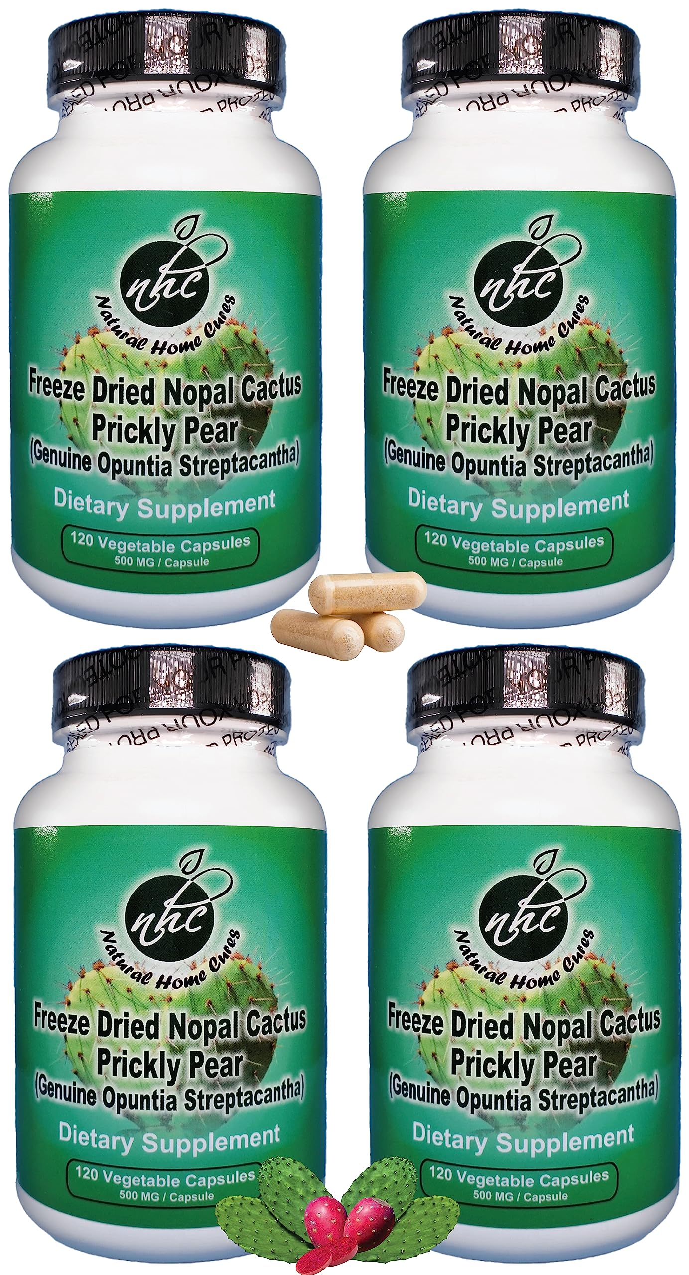 freeze-dried nopal cactus capsules