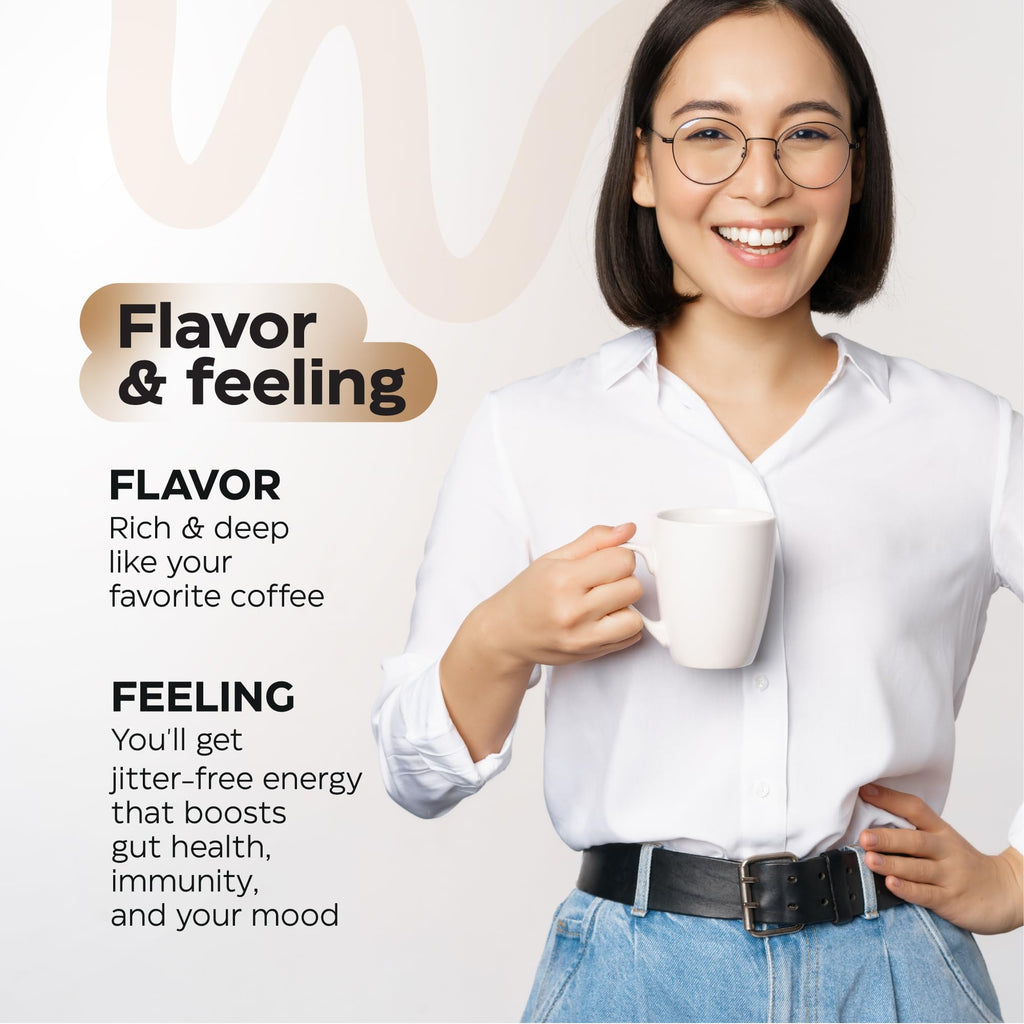 French roast mushroom coffee flavour