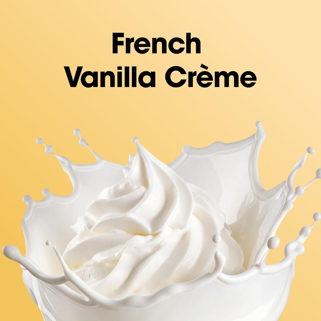 French vanilla crème whey protein powder