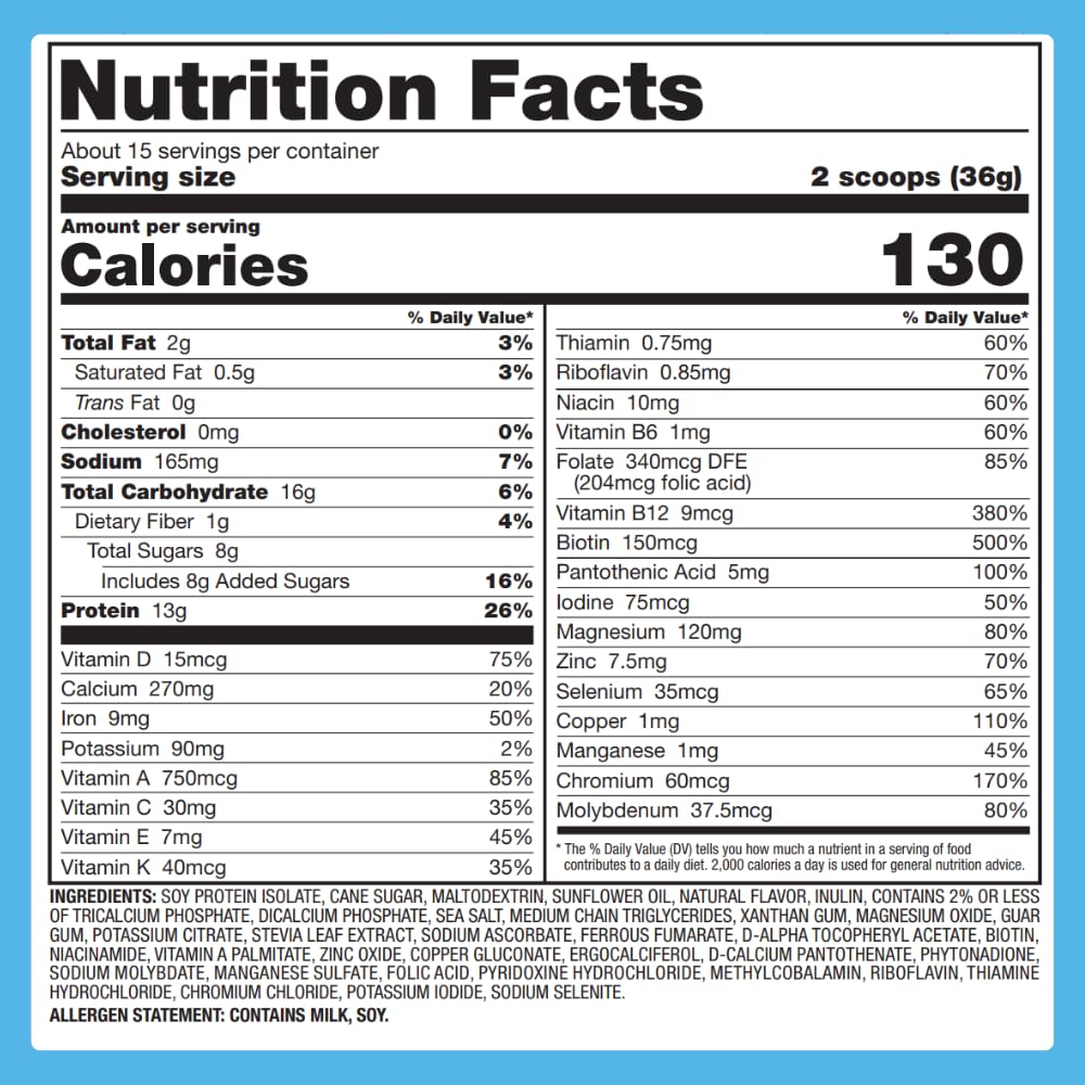 French vanilla plant based protein