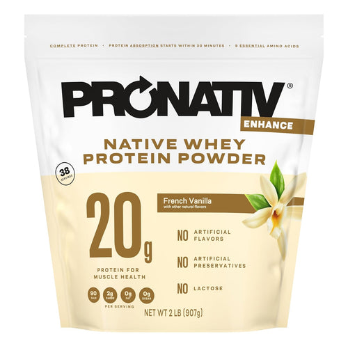 French vanilla whey protein powder