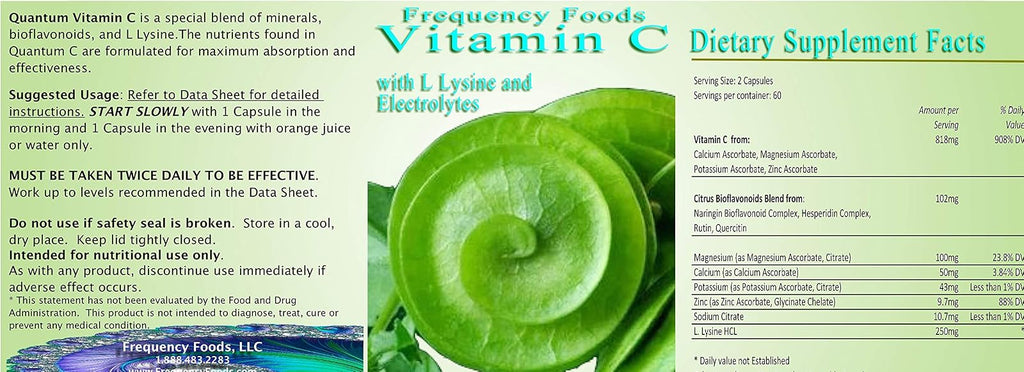 Frequency Foods Vitamin C capsules