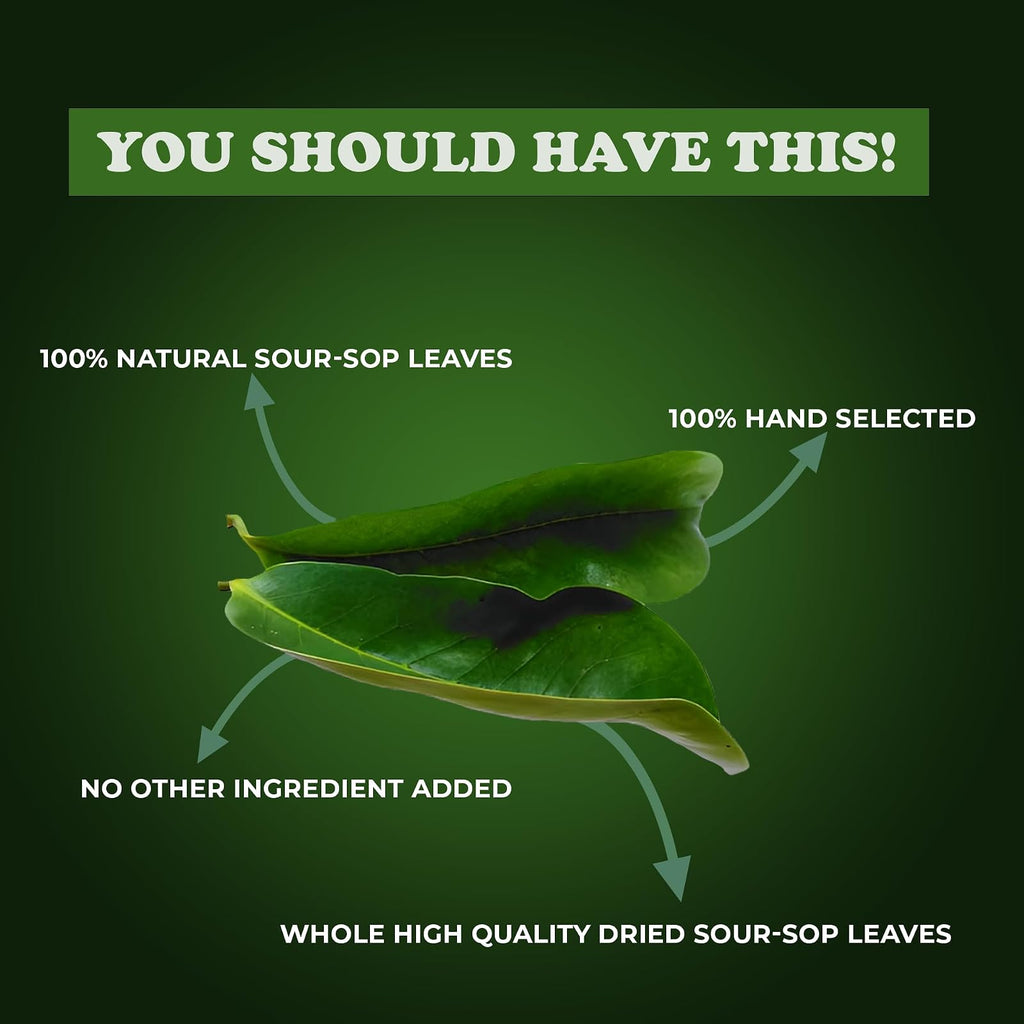 fresh and pure soursop tea