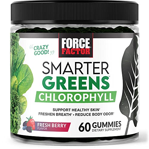 Fresh berry flavour chlorophyll supplement