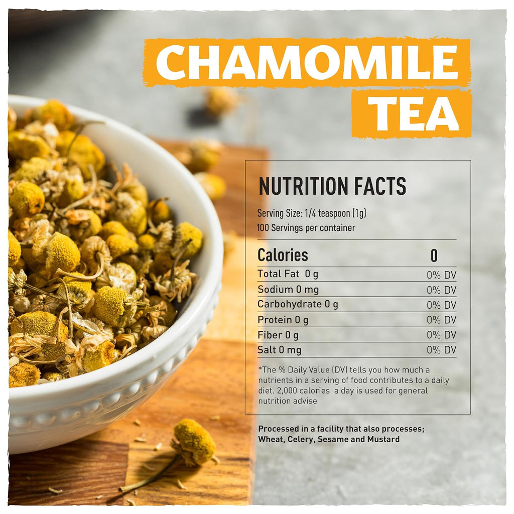fresh chamomile tea for herbal infusion