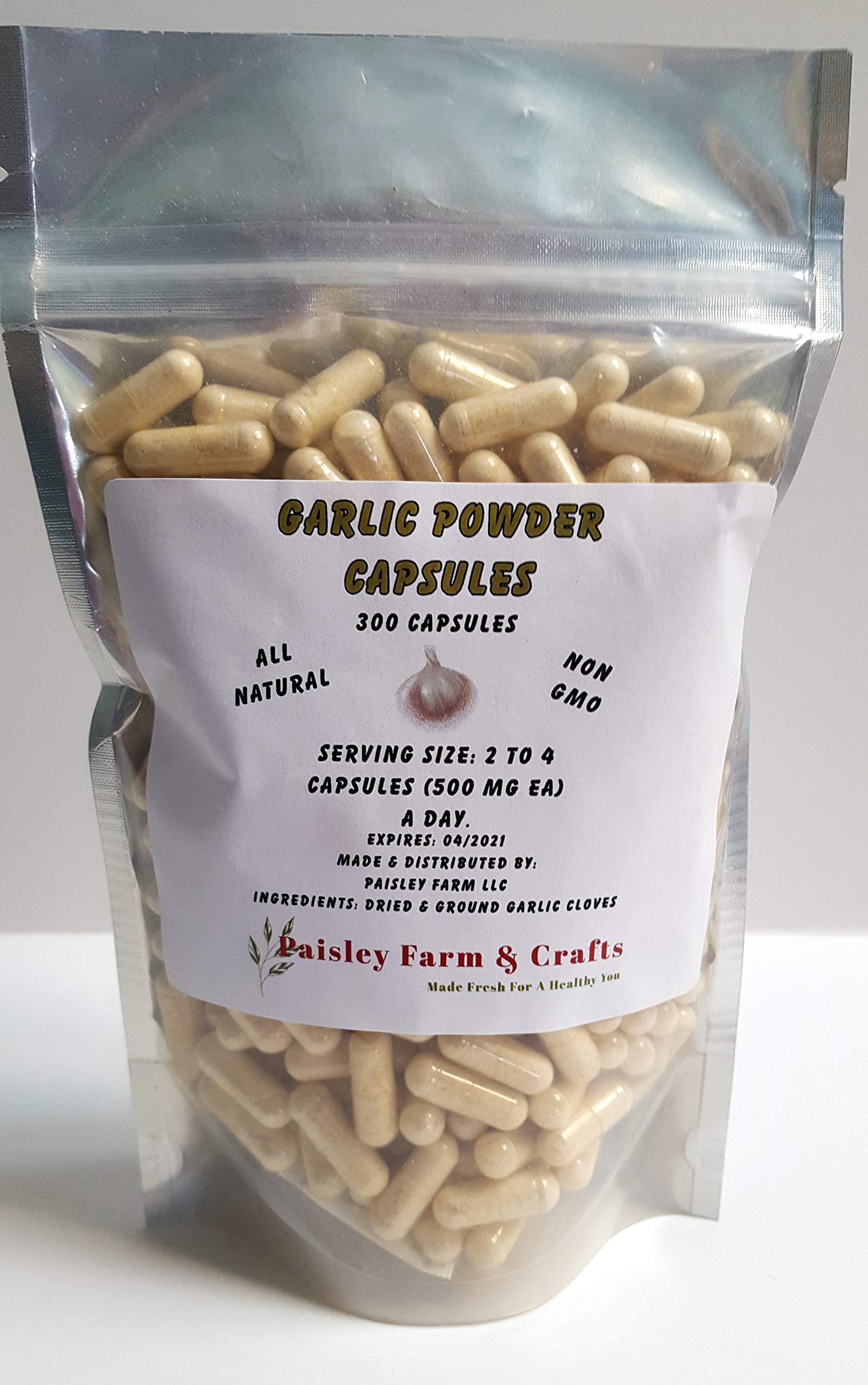 fresh garlic capsules for health