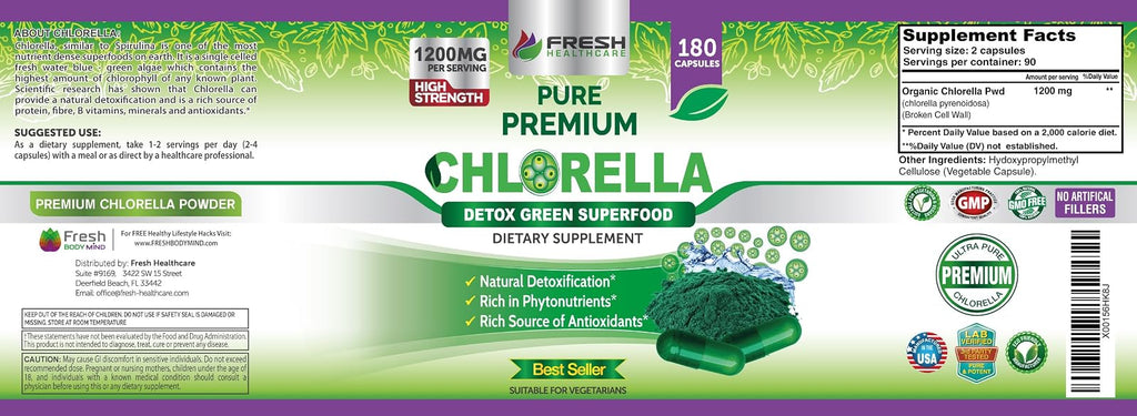 FRESH HEALTHCARE spirulina and chlorella blend