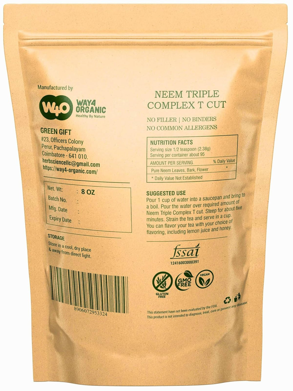 Fresh Leaf Neem T Cut tea