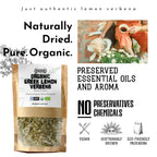 fresh lemon verbena herbal infusion