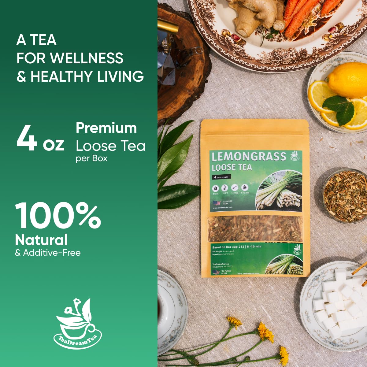 fresh lemongrass tea for relaxation
