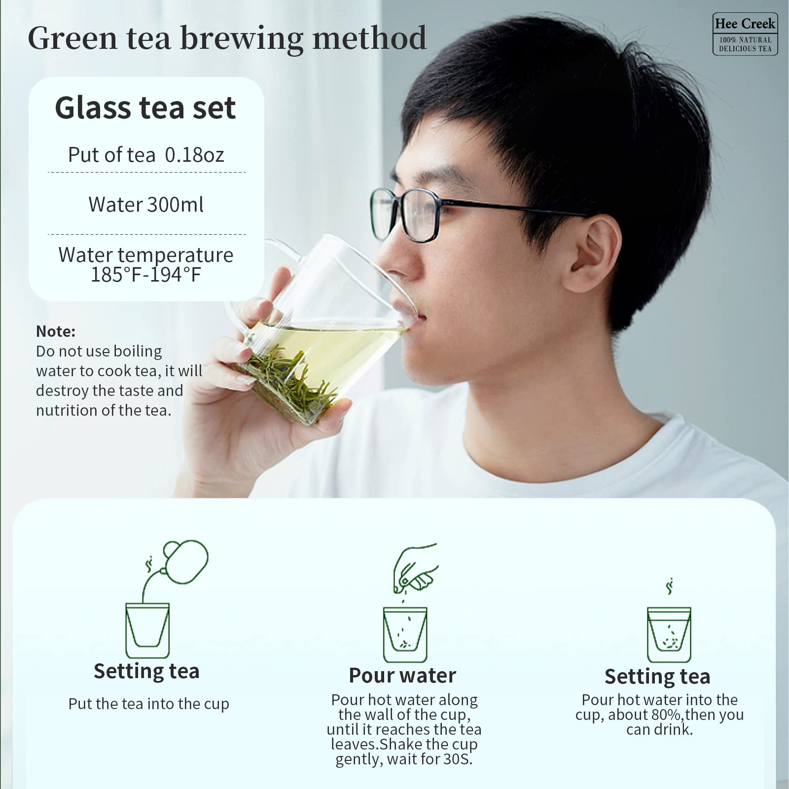 fresh Ming Qian spring green tea