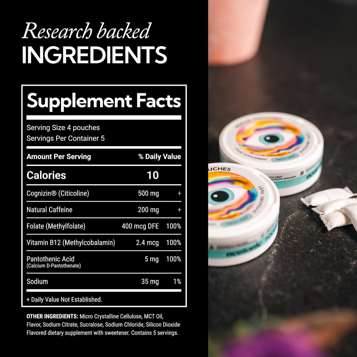 Fresh mint energy pouches for endurance