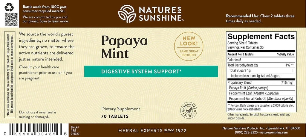 fresh mint flavour digestive enzymes