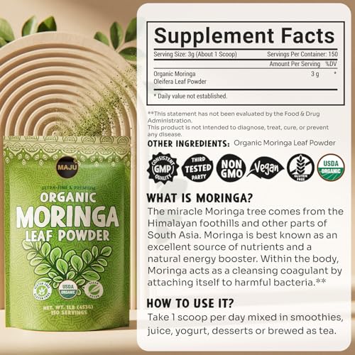 fresh moringa powder for herbal teas