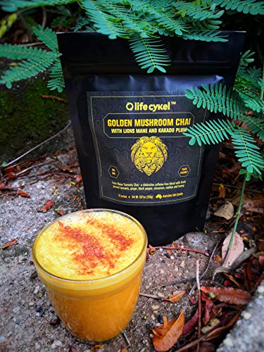 Fresh mushroom chai for energy boost